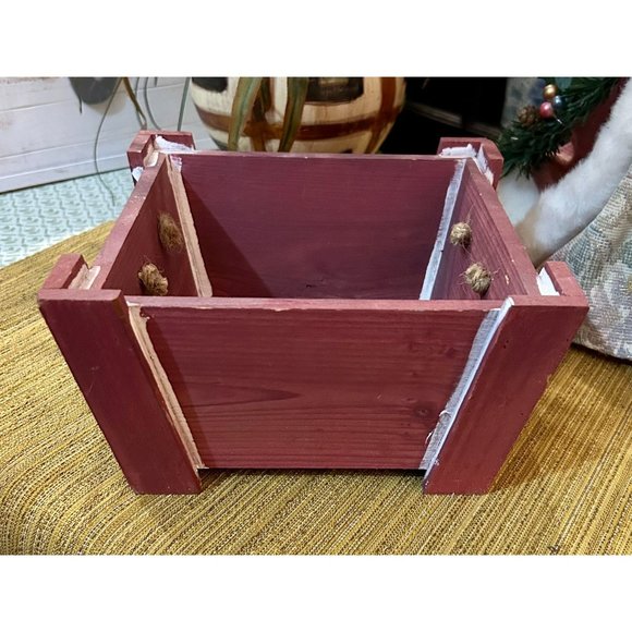 Accents | Lightweight Wood Farmhouse Box With Rope Handles | Poshmark